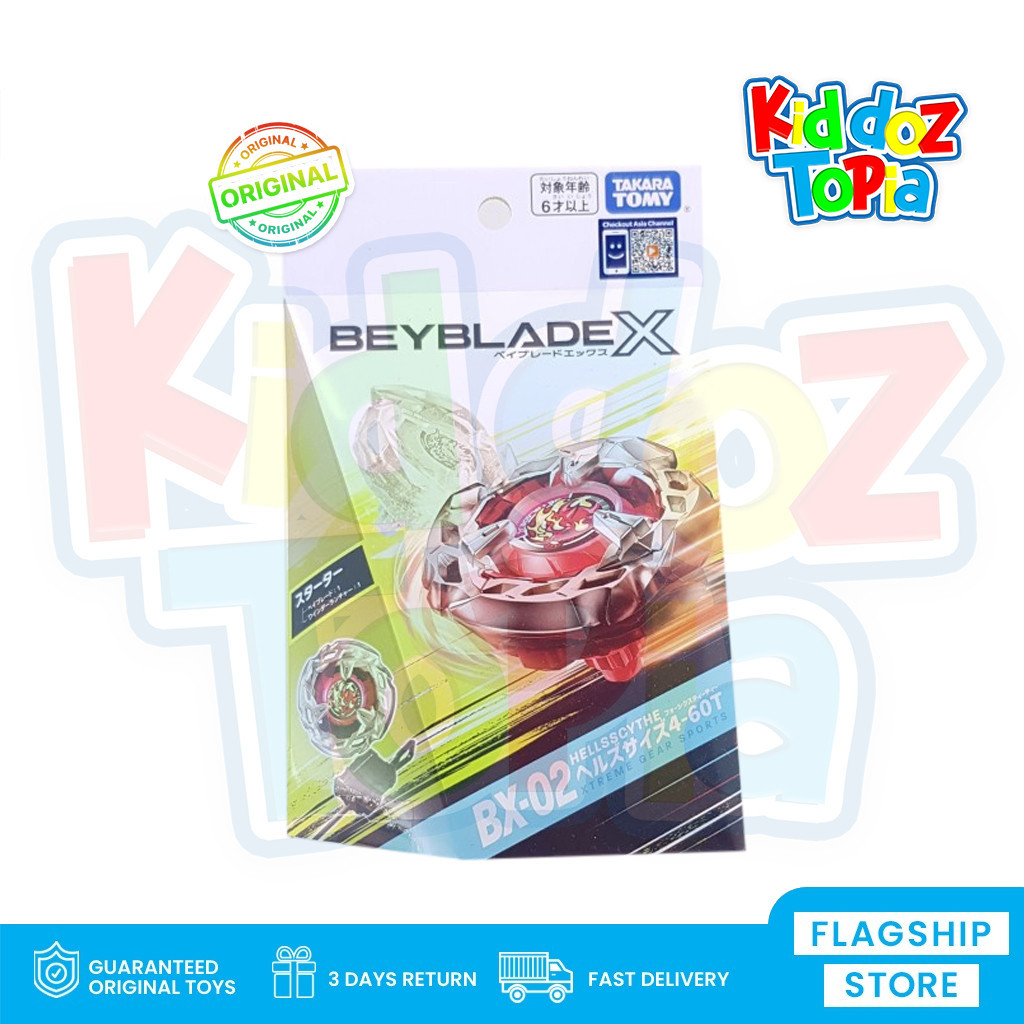 Jual TAKARA TOMY Beyblade X S1 BX02 BX-02 Starter Hells Scythe 4-60T 910398 | Shopee Indonesia