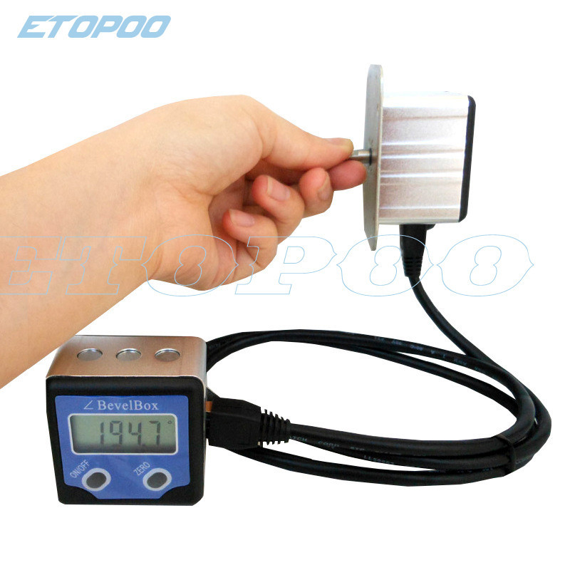 Jual Remote Angle Sensor Protractor separated sensor and display 4*90 ...