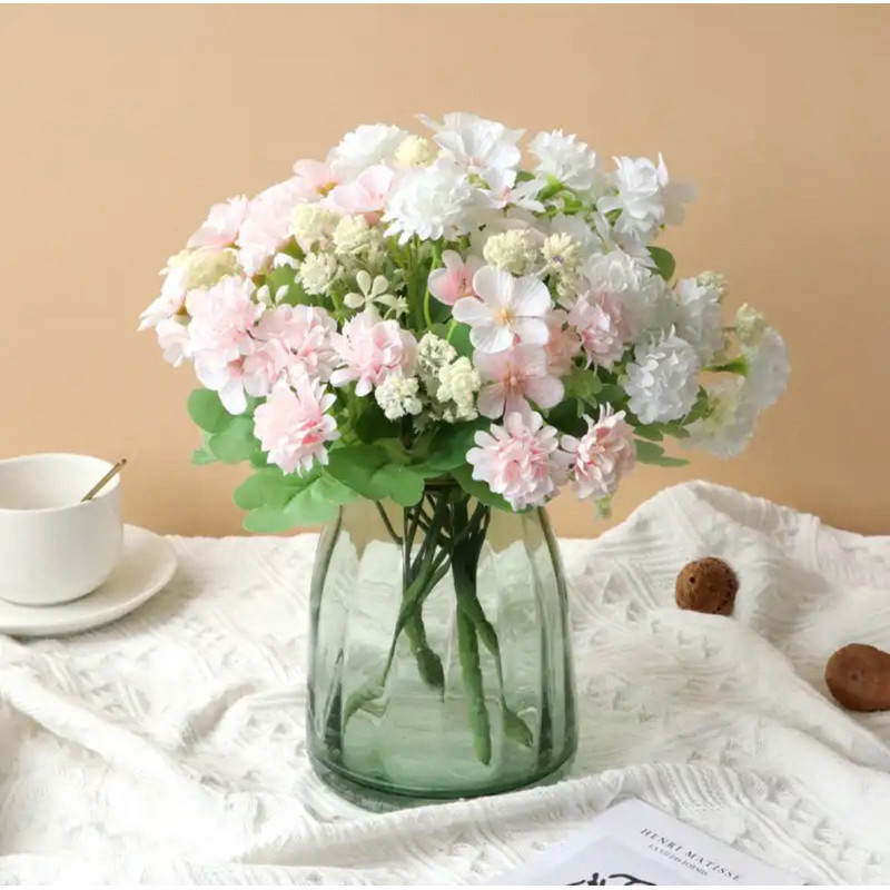 Jual BUNGA HYDRANGEA CHRYSANTHEMUM ARTIFICIAL PERTANGKAI AF039 | Shopee ...