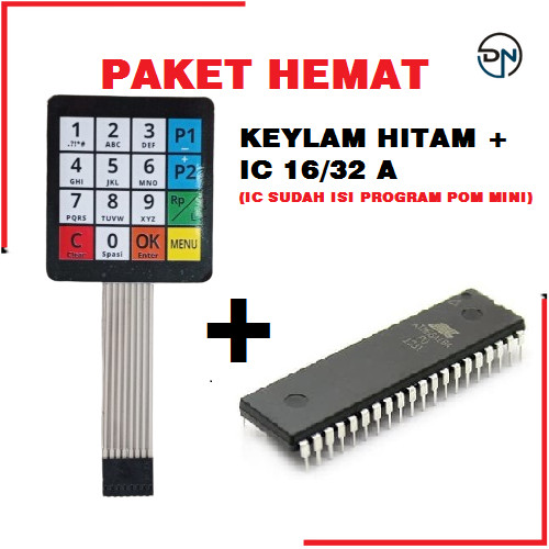 Jual IC Program Pom Mini Atmega 16 / 32 A Sudah Isi Program Pertamini ...