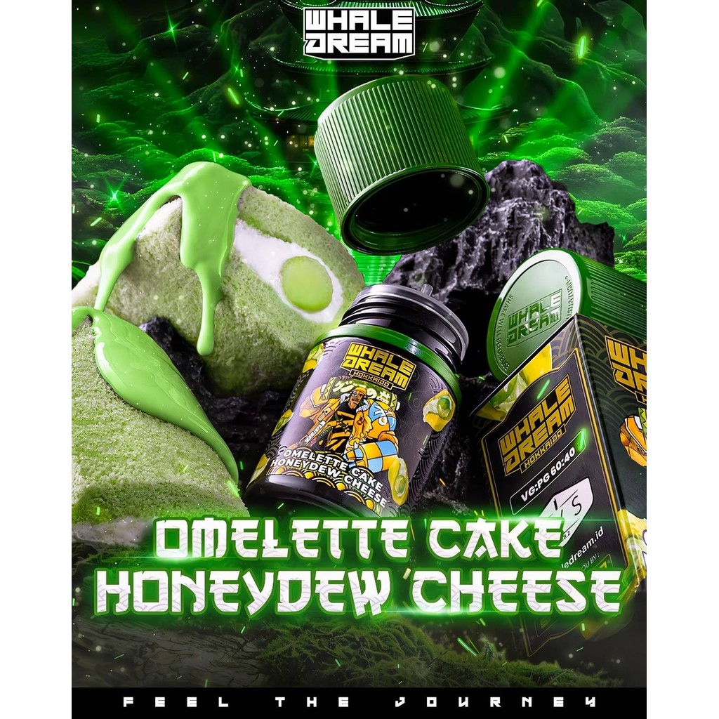 Jual LIQUID Freebase Whale Dream Ommelete Honeydew 60ml 3n6n9mg ...
