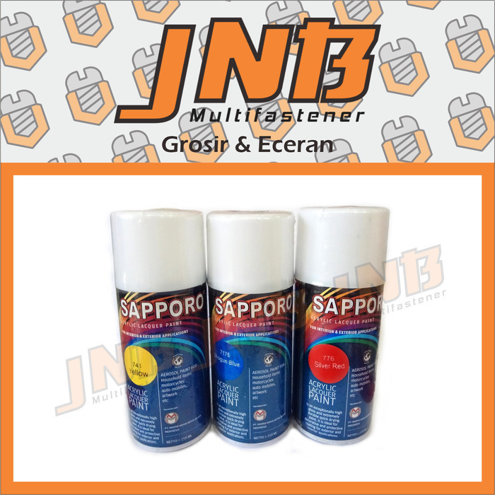 Jual Sapporo Standard Colours & Metalic 150 ml / Cat Spray Semprot ...