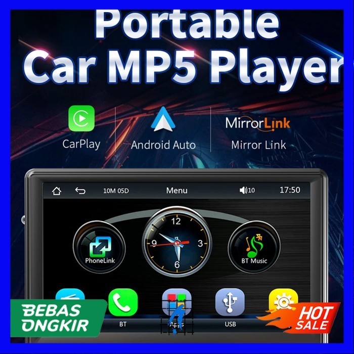 Jual Multimedia Video Player Monitor Display Mobil Wireless Carplay ...