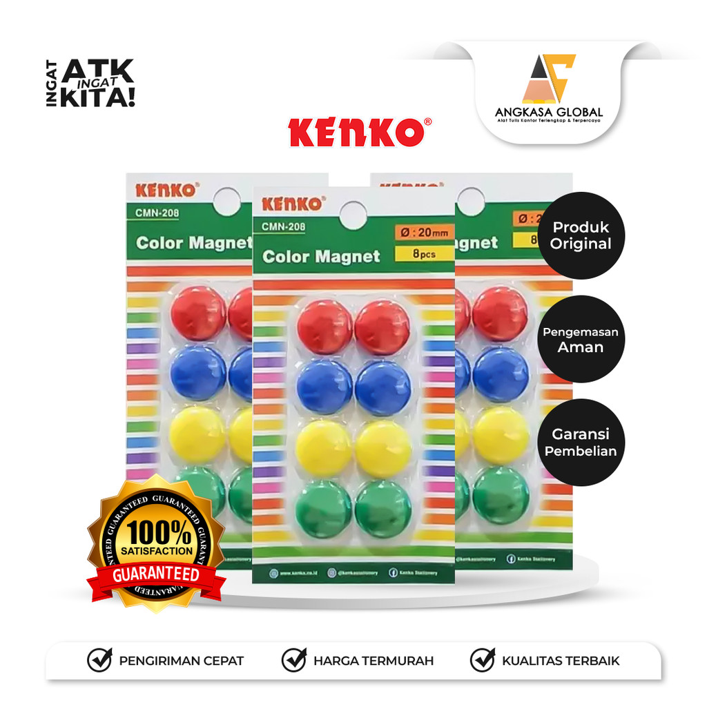 Jual KENKO COLOR MAGNET 20mm CMN-208 (1SET) | Shopee Indonesia