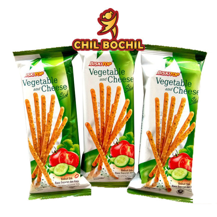 Jual BISKITOP VEGETABLE AND CHEESE STICK 50 GRAM - BISKUIT STIK RASA ...