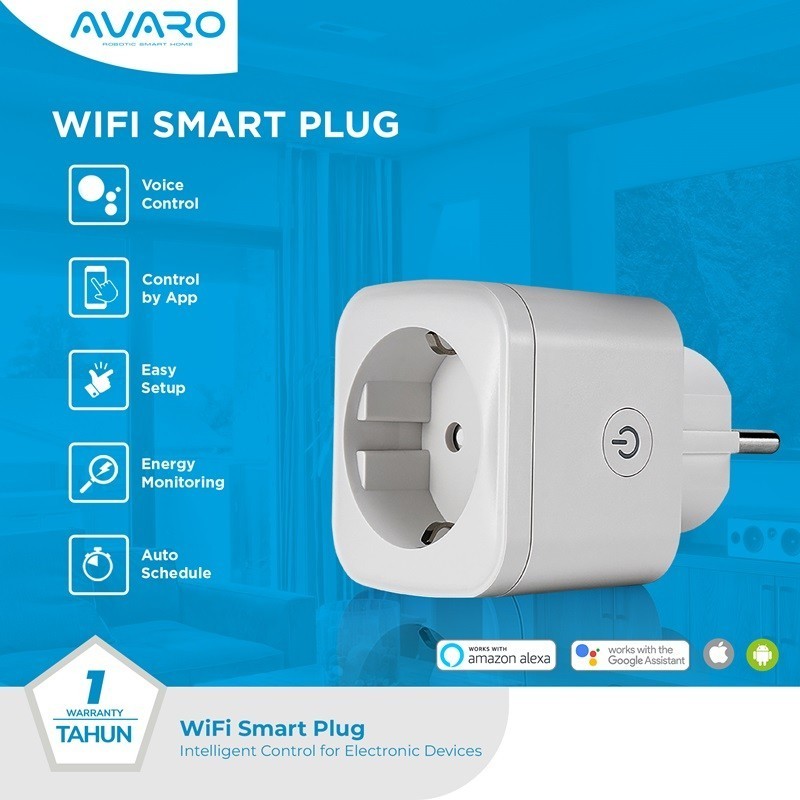 Jual AVARO Smart PLUG WiFi Wireless Colokan - IoT Smart Home P001 ...