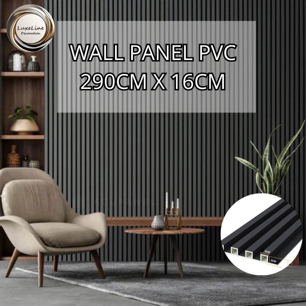Jual WPC Wall panel 2.9Meter*16Cm Dekorasi Dinding Anti Rayap Dan Anti Air WPC Aestetic Dekorasi ...