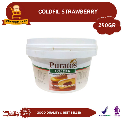 Jual PURATOS COLDFIL STRAWBERRY FLAVOUR REPACK 250GR | Shopee Indonesia