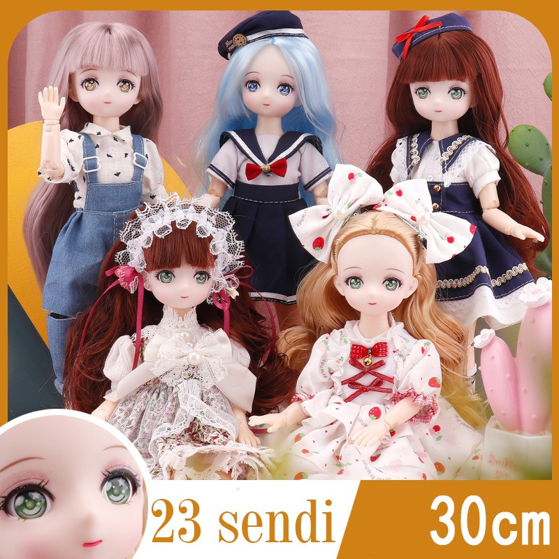 Jual RF57UJ SERI DM Mainan Anak Boneka Anime Yuna Bjd Doll Cute DIY ...