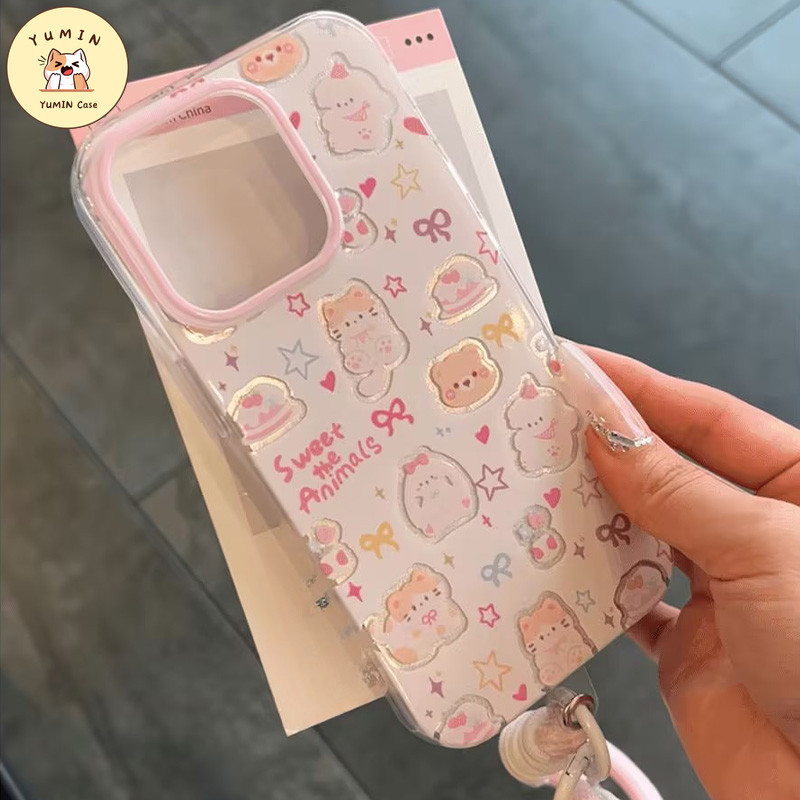 Jual Benang Bulu Peri Lucu Kartun Busur Kucing Anjing Kasus Untuk OPPO ...