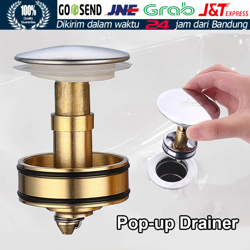 Jual AFUR KEPALA SIFON UNIVERSAL POP UP BASIN SINK WASTAFEL DRAIN ...