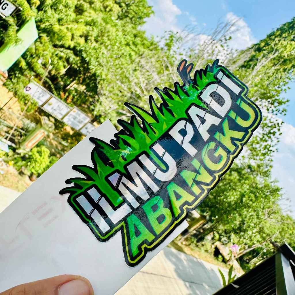 Jual Stiker Ilmu Padi Abangku – Ukuran 10 x 5.5 cm, Bahan Glossy dan ...
