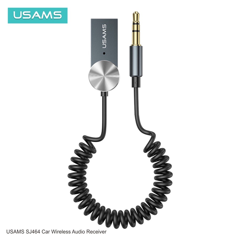 Jual E14AD USAMS SJ464 Car Wireless Audio Receiver BT5.0 | Shopee Indonesia