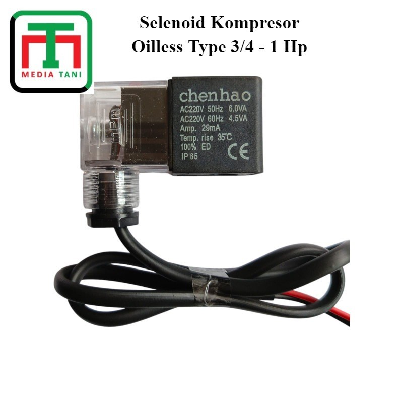 Jual Selenoid Valve Otomatis Oilless 3/4 - 1 HP 220 V AC Relay Selenoid ...