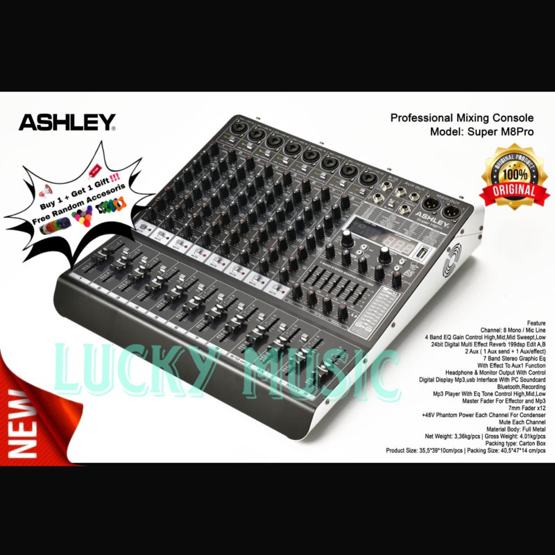 Jual Mixer Black Spider SM 8 Original Microverb Neo M8 Ashley Super M8 ...