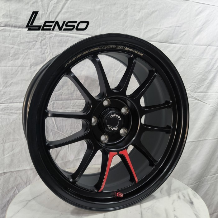 Jual Velg Lenso 96M 18x8.5 5H 114.3 et+35 warna Satin Black Ring 18 R18 ...