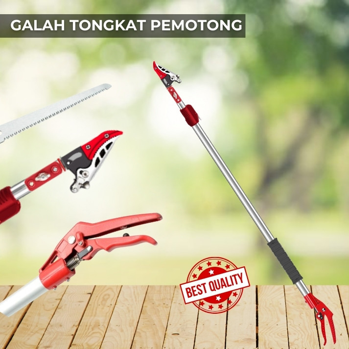Jual Tree Pruner Galah Tongkat Pemotong Gergaji Gunting Dahan Ranting Tarik untuk Pohon yang ...