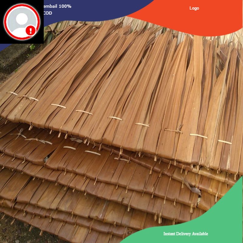 Jual Atap daun rumbia atap dahon atap gazebo natural 10 pcs | Shopee ...