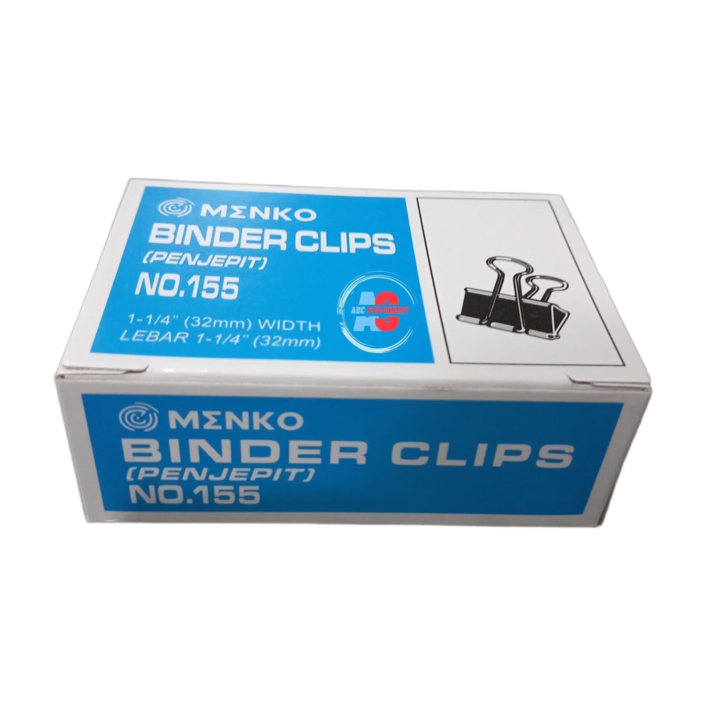 Jual Binder Clip No.155 Menko 32mm (isi 12 pcs) | Shopee Indonesia