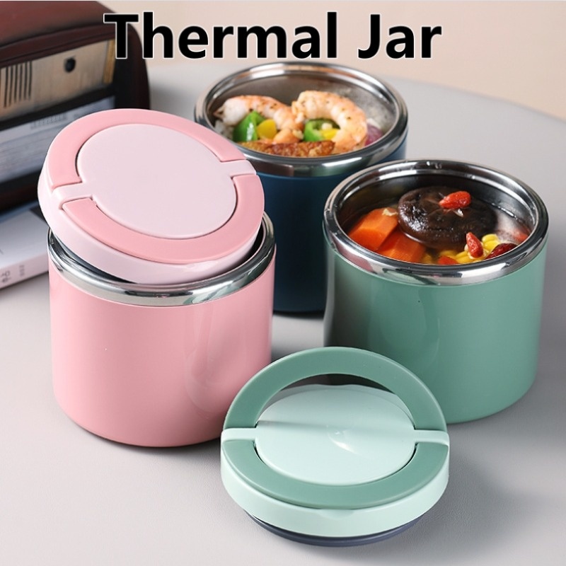 Jual 630ml Cangkir Sup 304 Stainless Steel Tahan Panas Lunch Box Termos ...