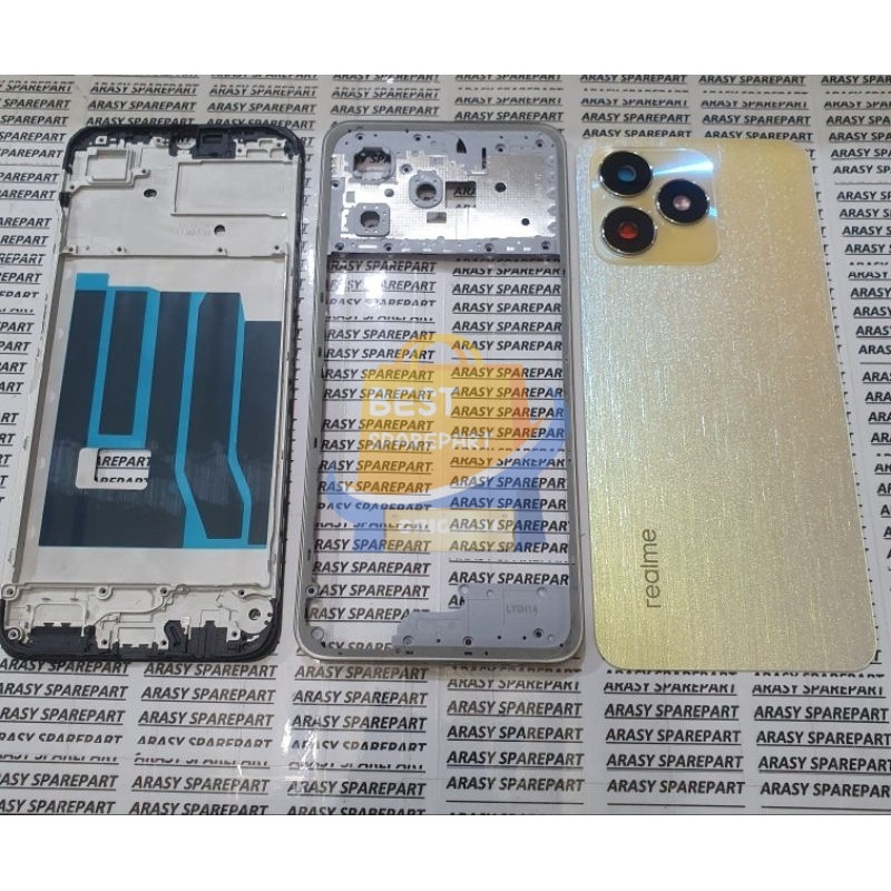 Jual [ BERGARANSI ] KESING HOUSING CASING FULL SET REALME C53 FRAME + BEZEL + BACKDOOR LENGKAP 3 ...