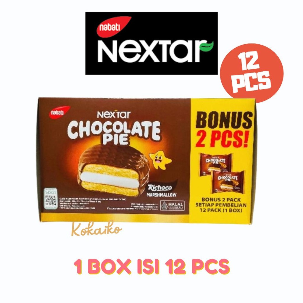 Jual Nabati Nextar Chocolate Pie 1 Box isi 12 pcs - Coklat Pie | Shopee ...