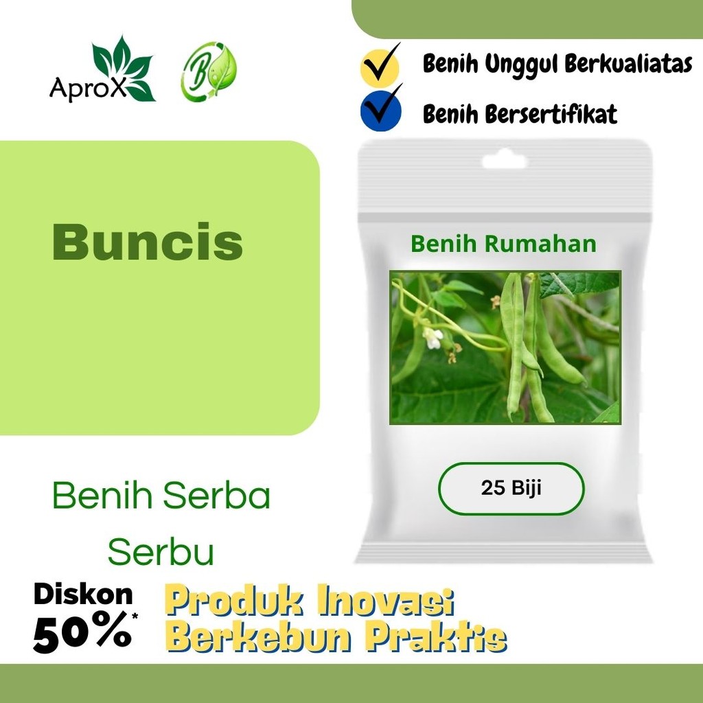 Jual Benih Sayuran Buncis Sayur Buncis Hidroponik Bibit Tanaman Sayur ...