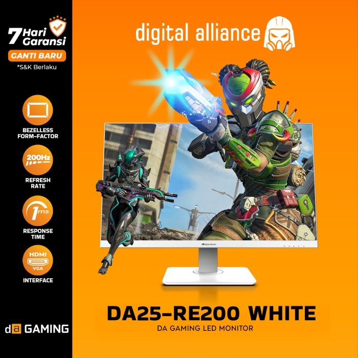 Jual DIGITAL ALLIANCE GAMING MONITOR 25 INCH IPS FHD 1080P 1MS 200HZ ...