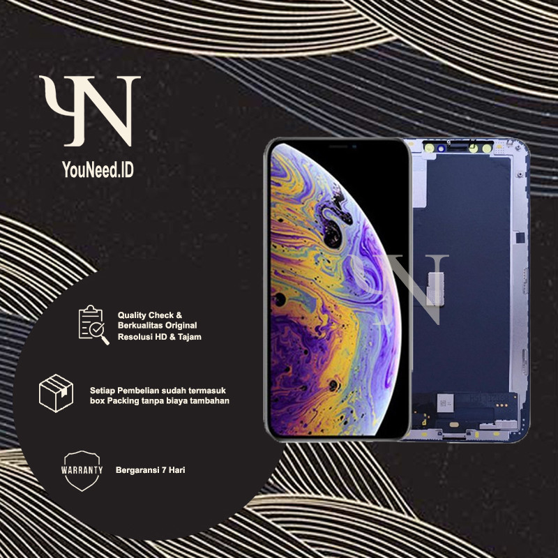 Jual LCD TOUCHSCREEN IPH*Ne XS MAX OLED INCELL COMPLETE FULLSET FHD HD+ ...