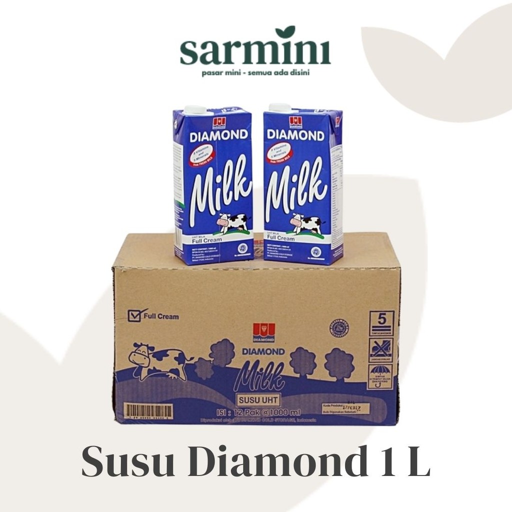 Jual Susu Diamond 1L 1 Dus Isi 12 Pcs | Shopee Indonesia