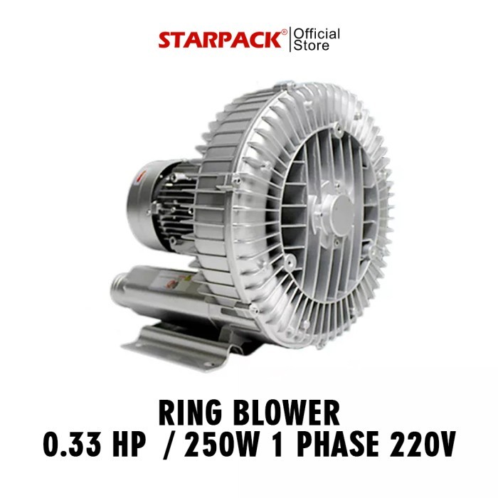 Jual Ring Blower 0.33 HP / 250W 1 Phase 220V Blower Kolam Tambak (MERK ...