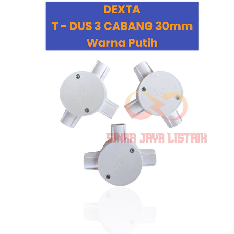 Jual DEXTA T Dus 20mm Putih 3 Cabang Warna Putih | Shopee Indonesia