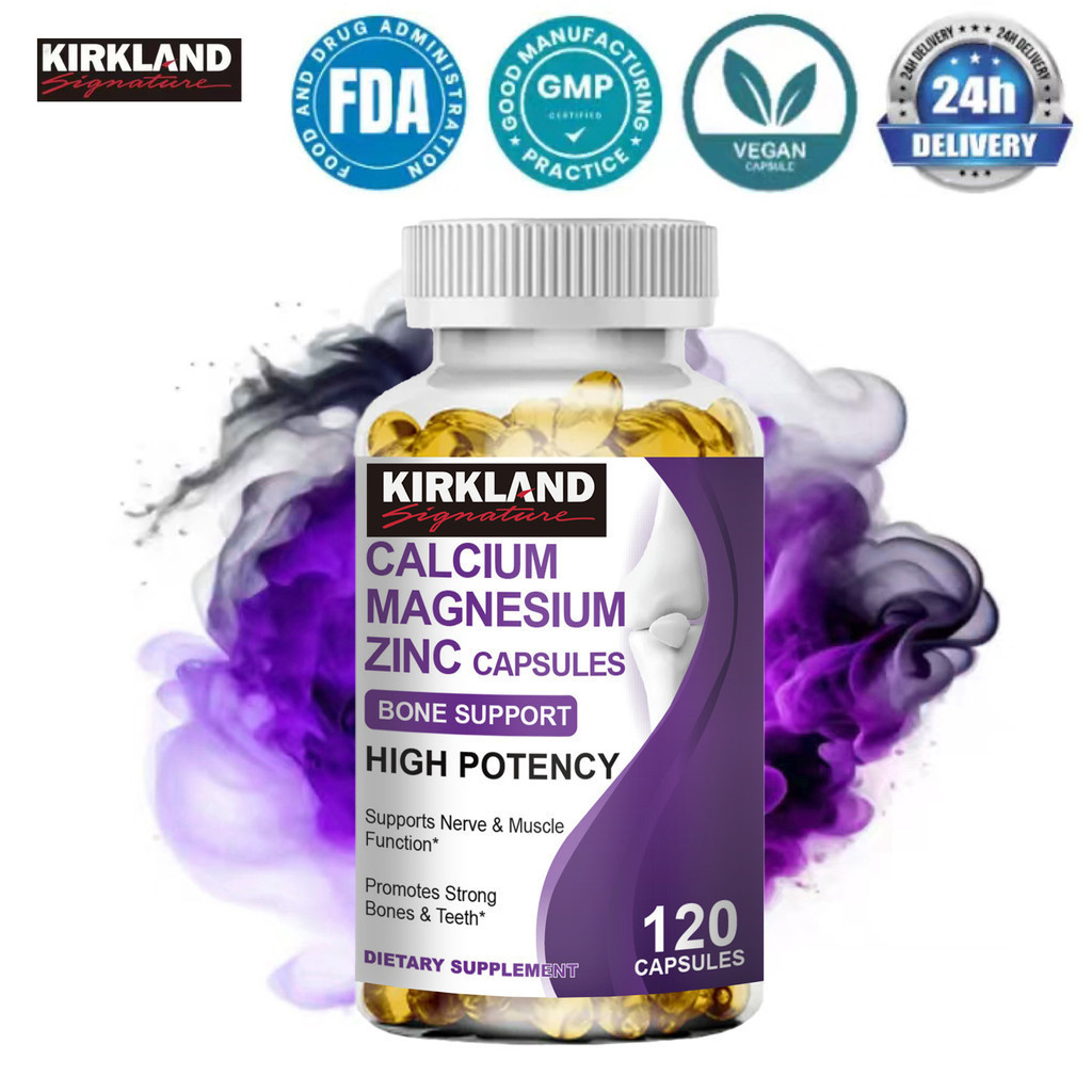 Jual Calcium Magnesium Zinc Capsules with Vitamin D3 & Citric Acid ...