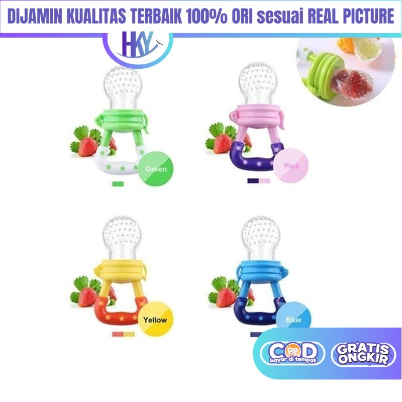 Jual HKY Empeng Dot Buah Anak Bayi Baby Fruit Feeder Rattle Food Mpasi ...