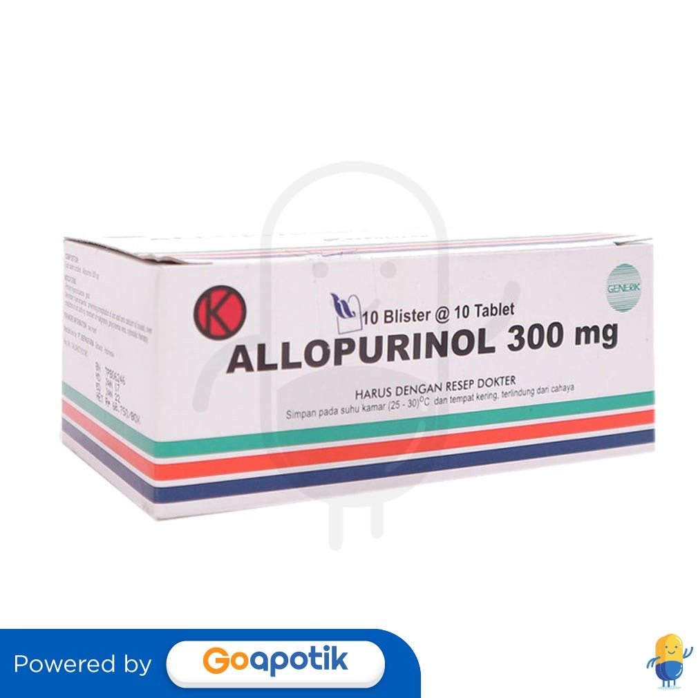 Jual Allopurinol Bernofarm 300 Mg Box 100 Tablet | Shopee Indonesia