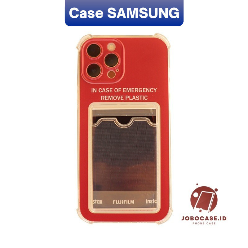 Jual Case Samsung A36 A56 S25 36 A56 S25 red with text card case holder ...