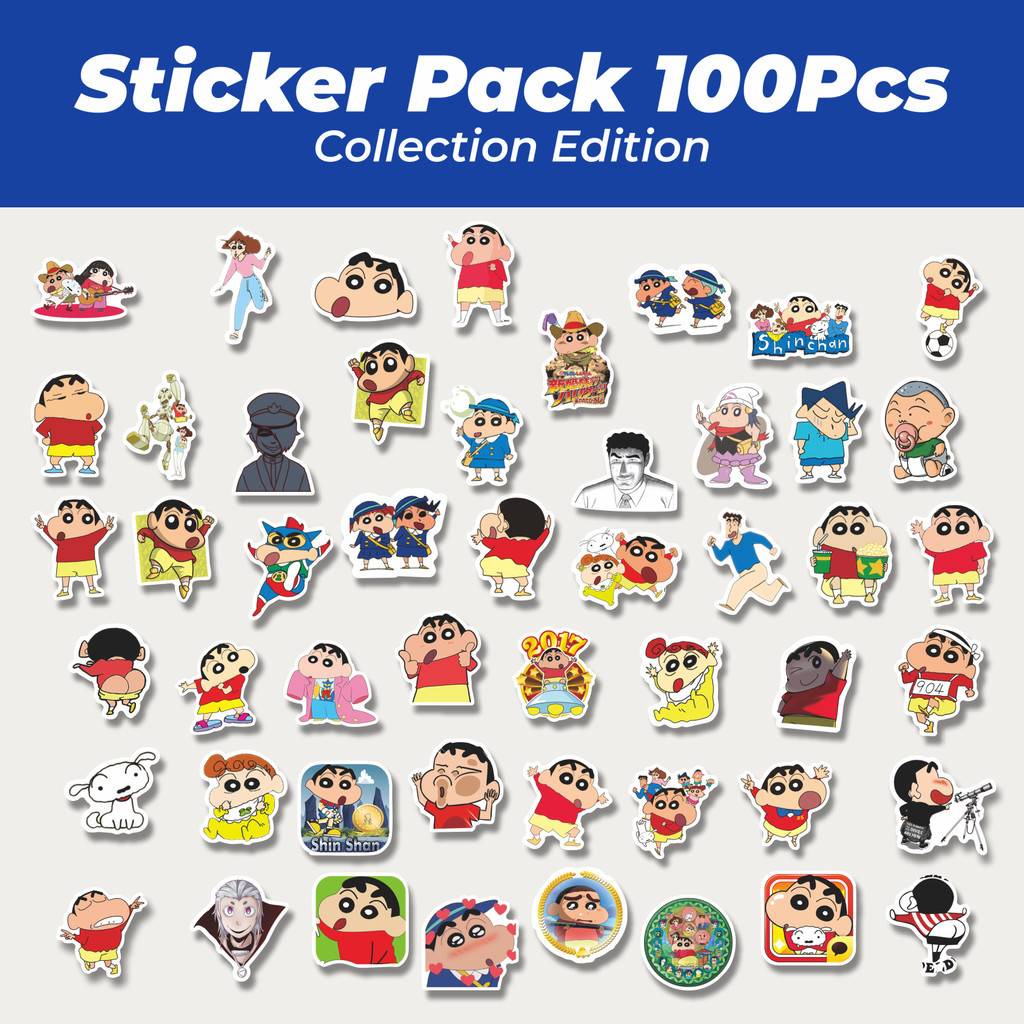 Jual Hot Sticker Kartun Crayon Shin Chan Lucu Anti Air Stikers ...