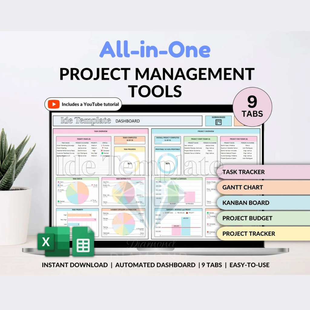 Jual (82) Project Management Tool for Small Business Project Planner ...
