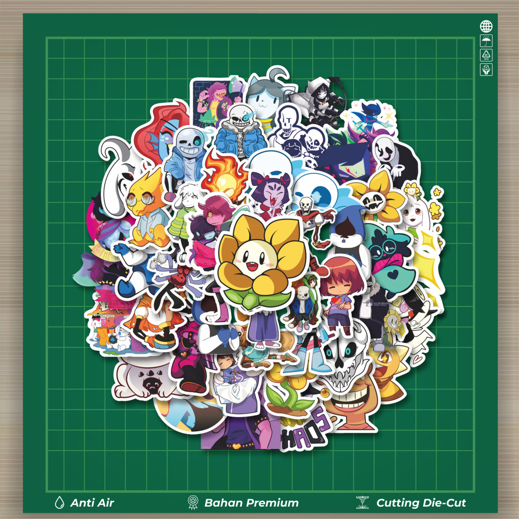 Jual HOT 50 PCS STIKER Stiker Kartun Undertale and Deltarune Stiker ...