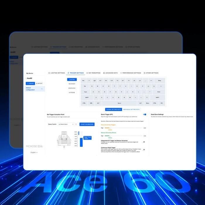 Jual MCHOSE ACE68 PRO 8K Hall Effect 65% Keyboard Rapid Trigger SOCD ...