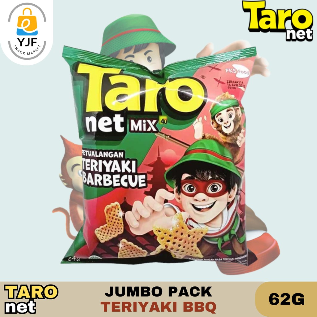 Jual Taro Net Snack 60-62g / Taronet / Snack Kentang / Rasa BBQ ...