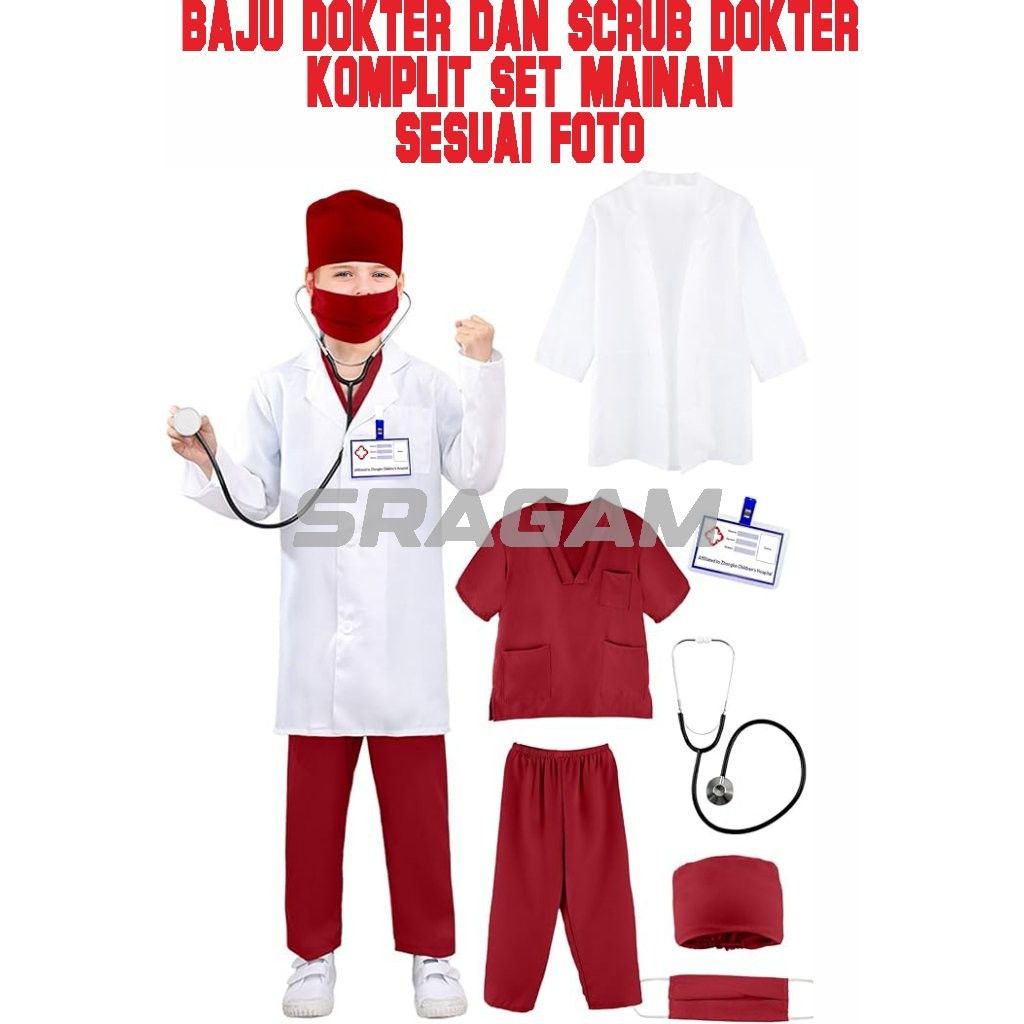 Jual SEMAGOOL ANAQYKU -Seragam Dokter Anak Lengkap | Kostum Profesi ...