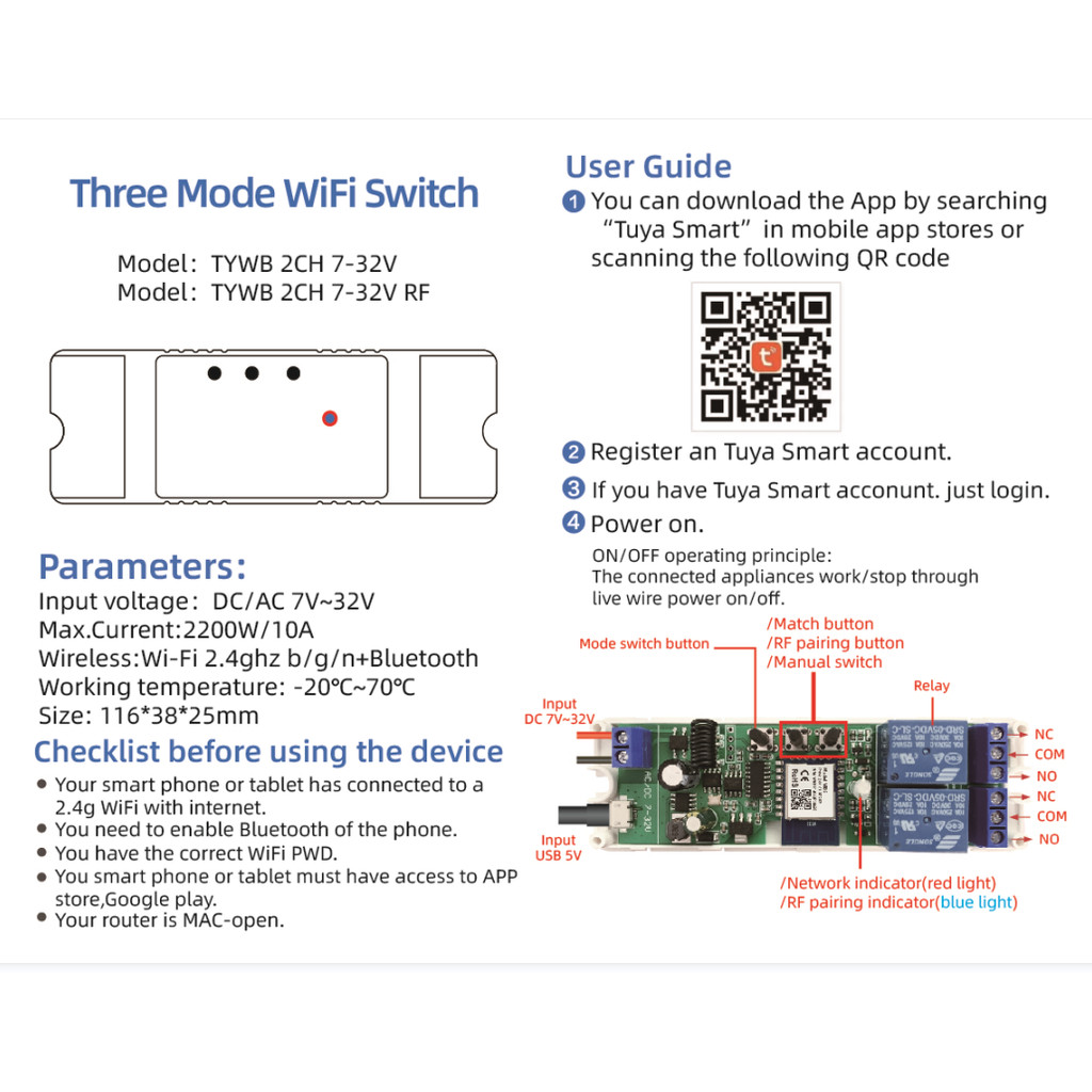 Jual Tuya 2 annel Smart Wifi Electric Linear Actuator Motor Controller ...