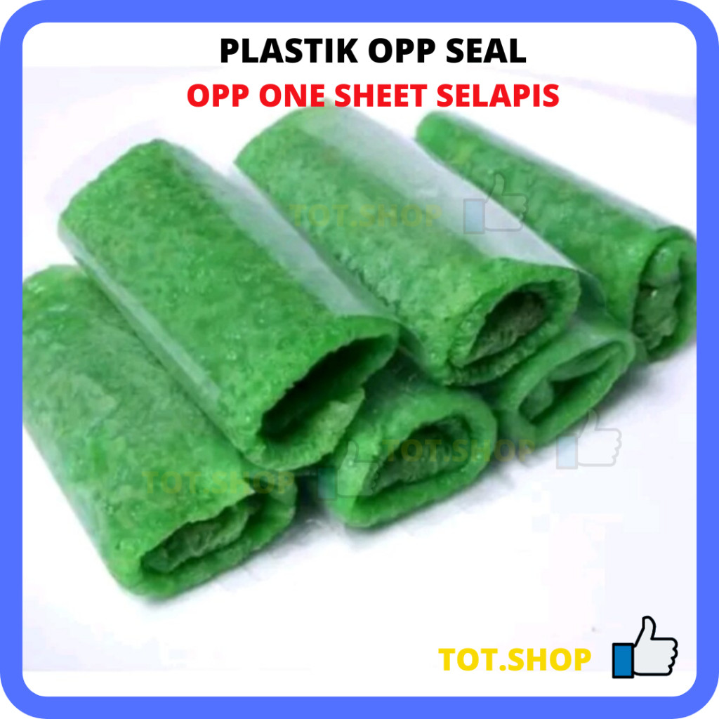 Jual [Min 5] [100-lbr] One Sheet Plastik OPP Lem Selapis Selembar ...