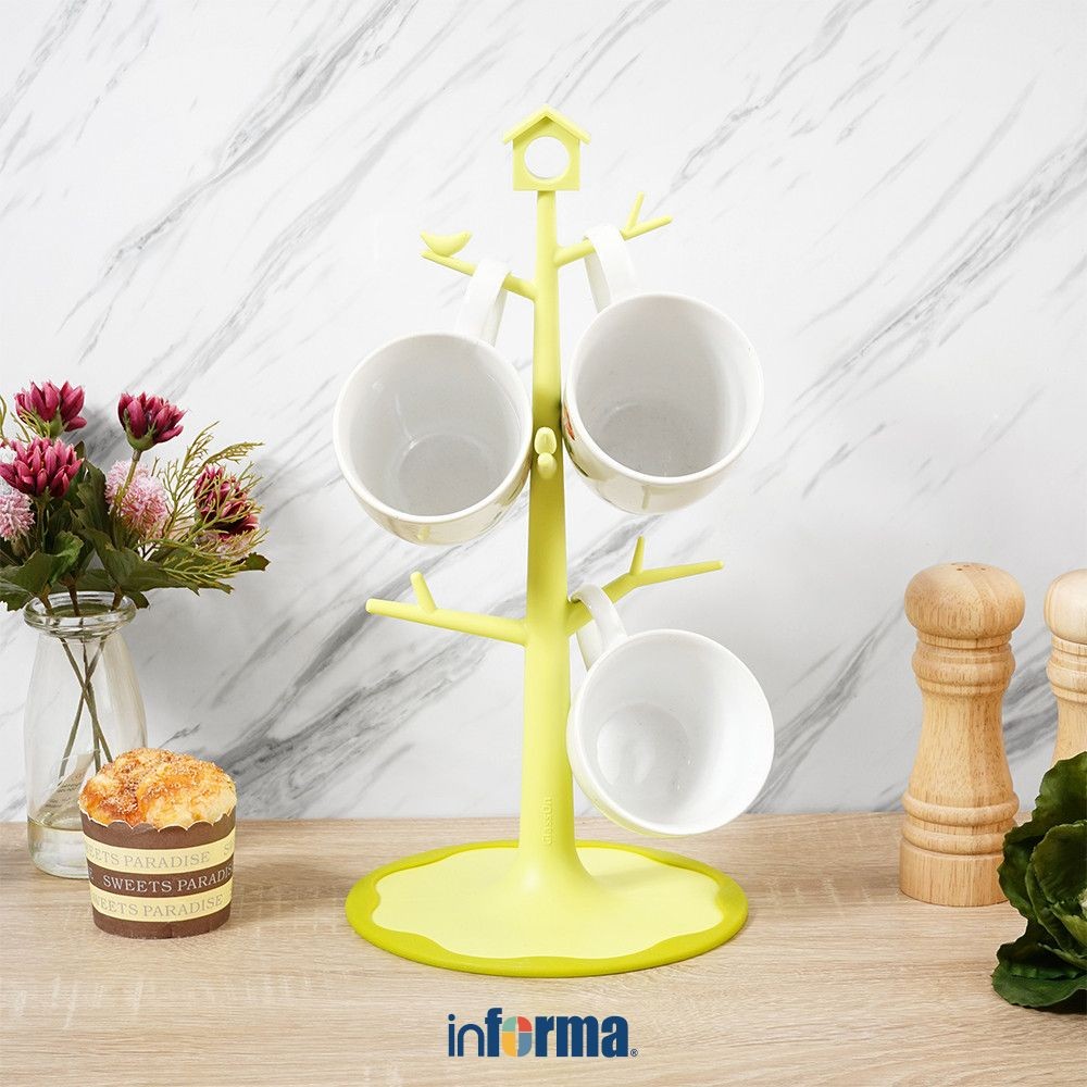 Jual Informa Glasslock Rak Cangkir - Hijau Tempat Cangkir Gantung Rak ...