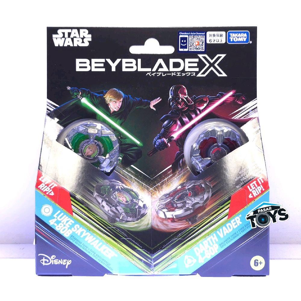 Jual Beyblade X Star Wars Collab Luke Skywalker 4-80B & Darth Vader 4 ...