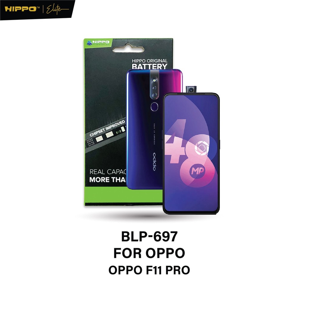 Jual Hippo Baterai Oppo BLP-697 F11 Pro 4000mAh Battery Batere Batrai ...