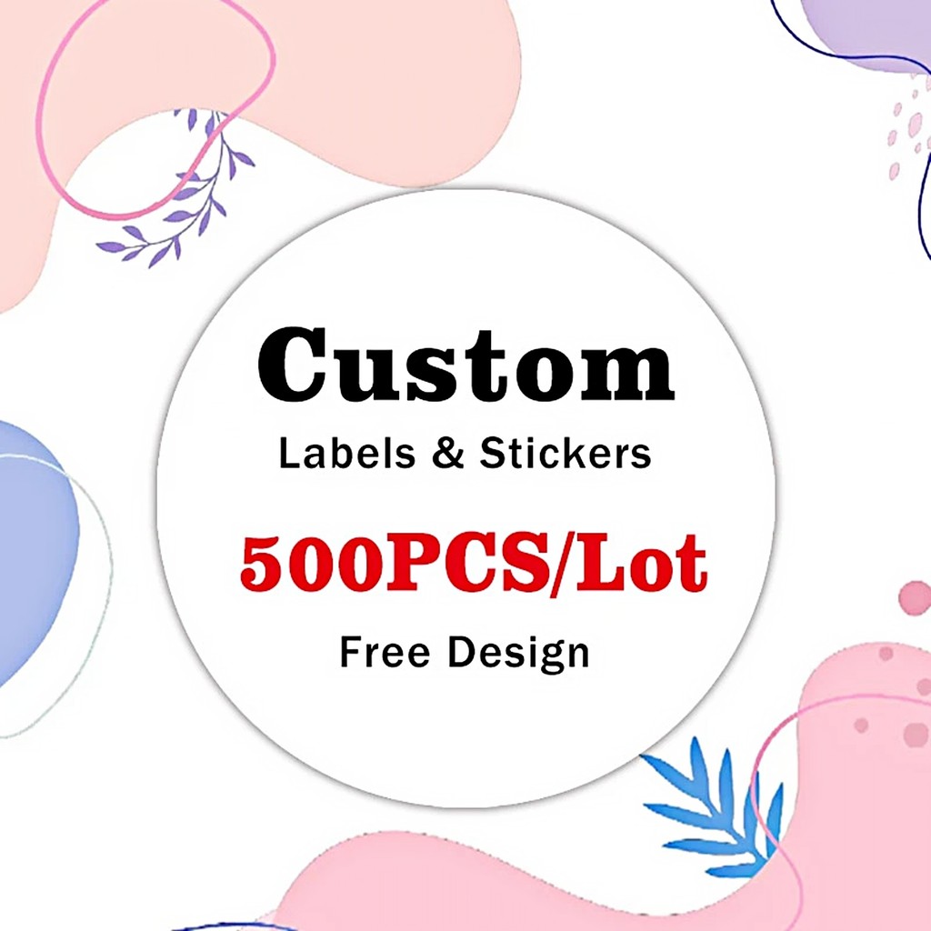 Jual Custom Waterproof Stickers - Personalized Adhesive Labels for Gift ...