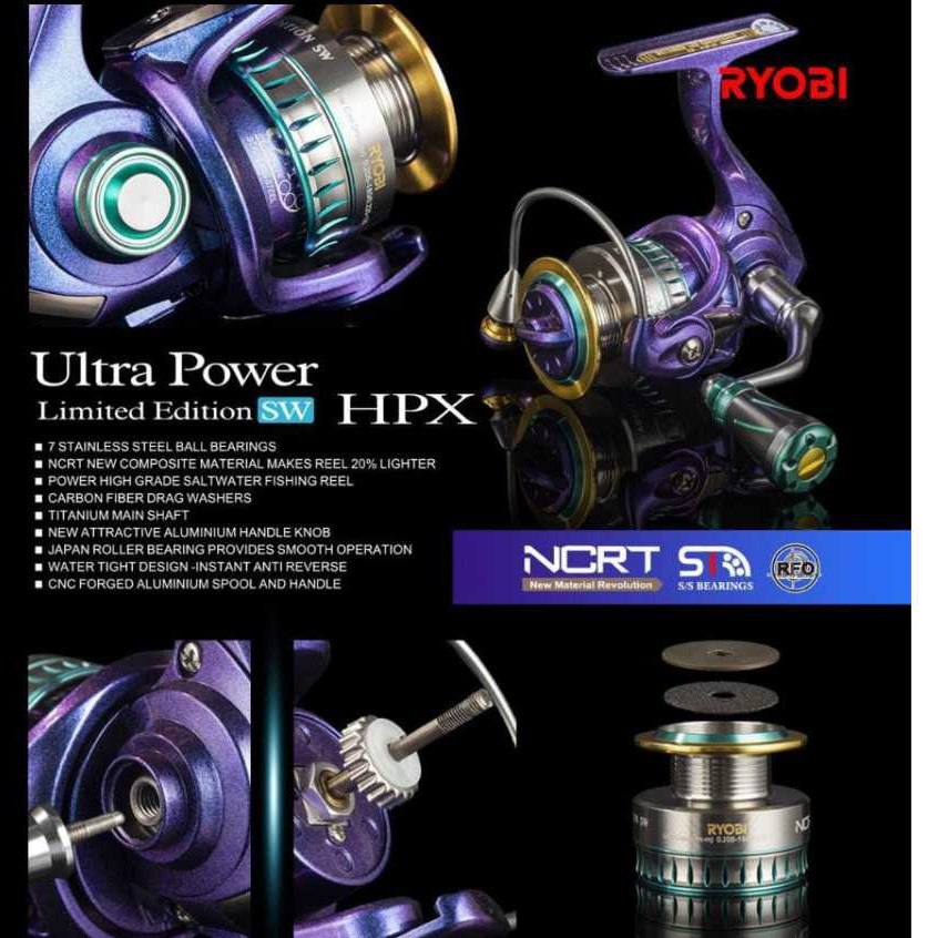 Jual ZONA Reel Ryobi Ultra Power SW 500 800 1000 HPX Limited Edition ...