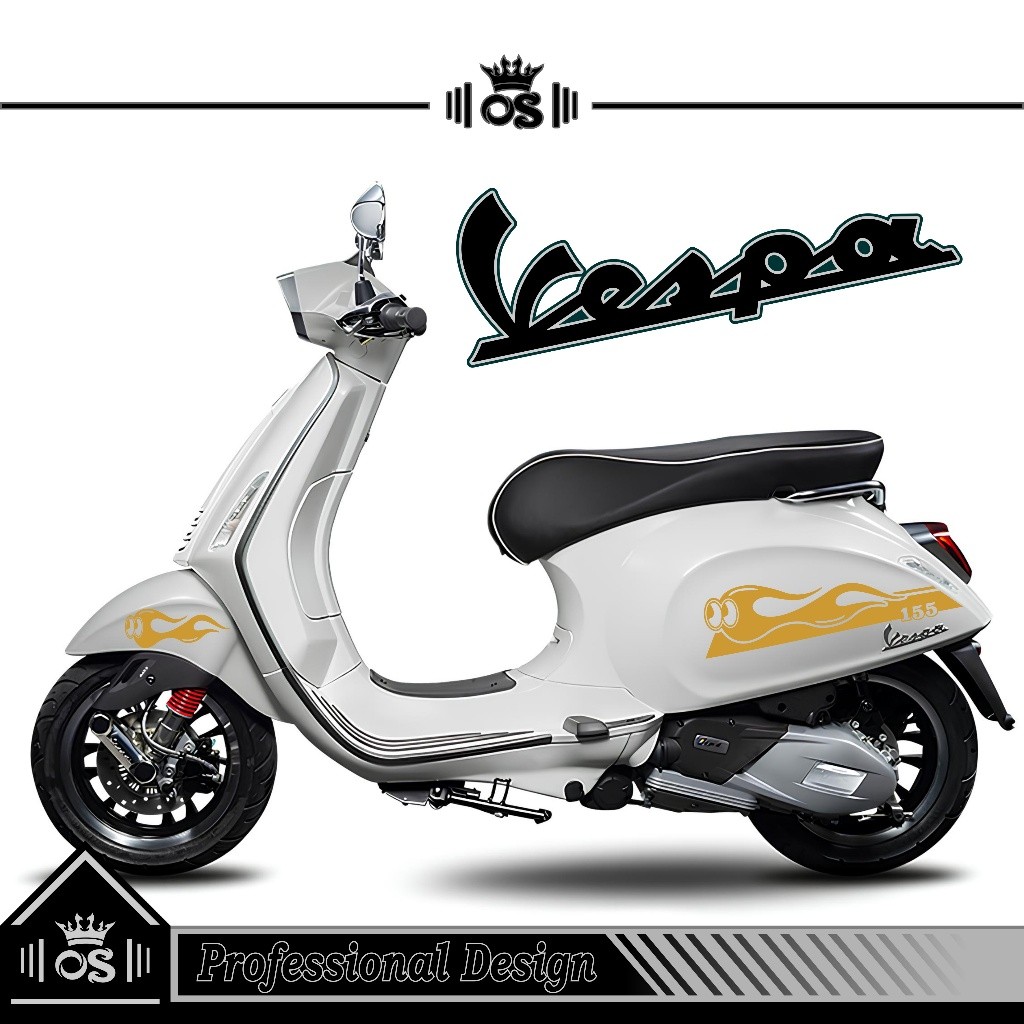 Jual Scooter.pride STICKER CUTTING VESPA SPRINT & PRIMAVERA / MTF 49 ...
